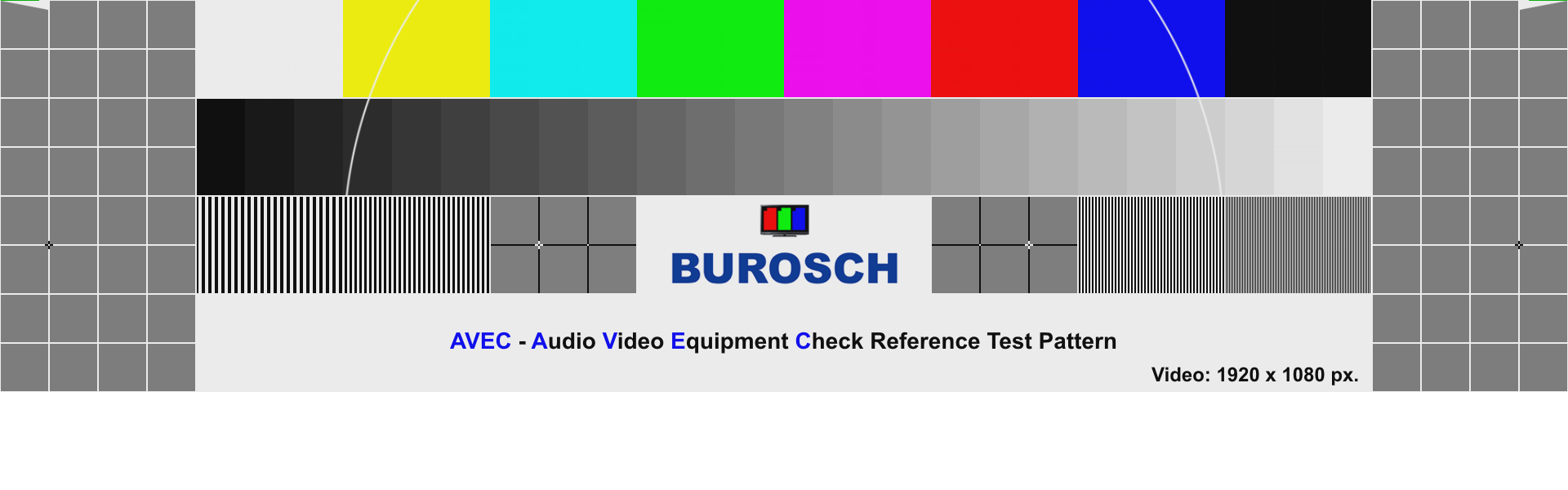 BUROSCH - The TV Display Experts - Referenz TV Testbilder