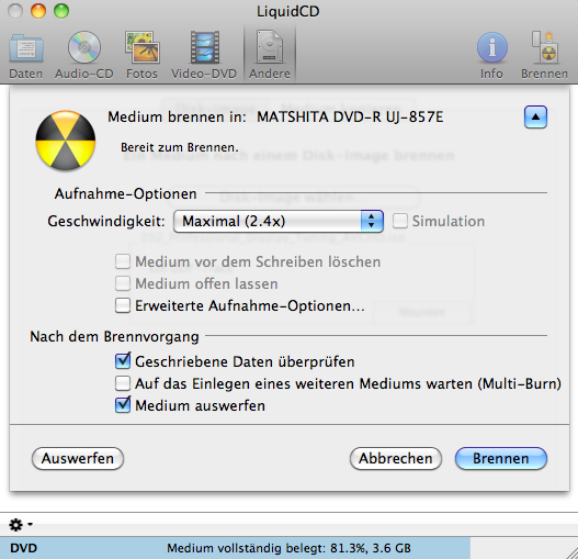 Anleitung: Shop Download und Brennen des HDTV Optimizers mit LiquidCD ...